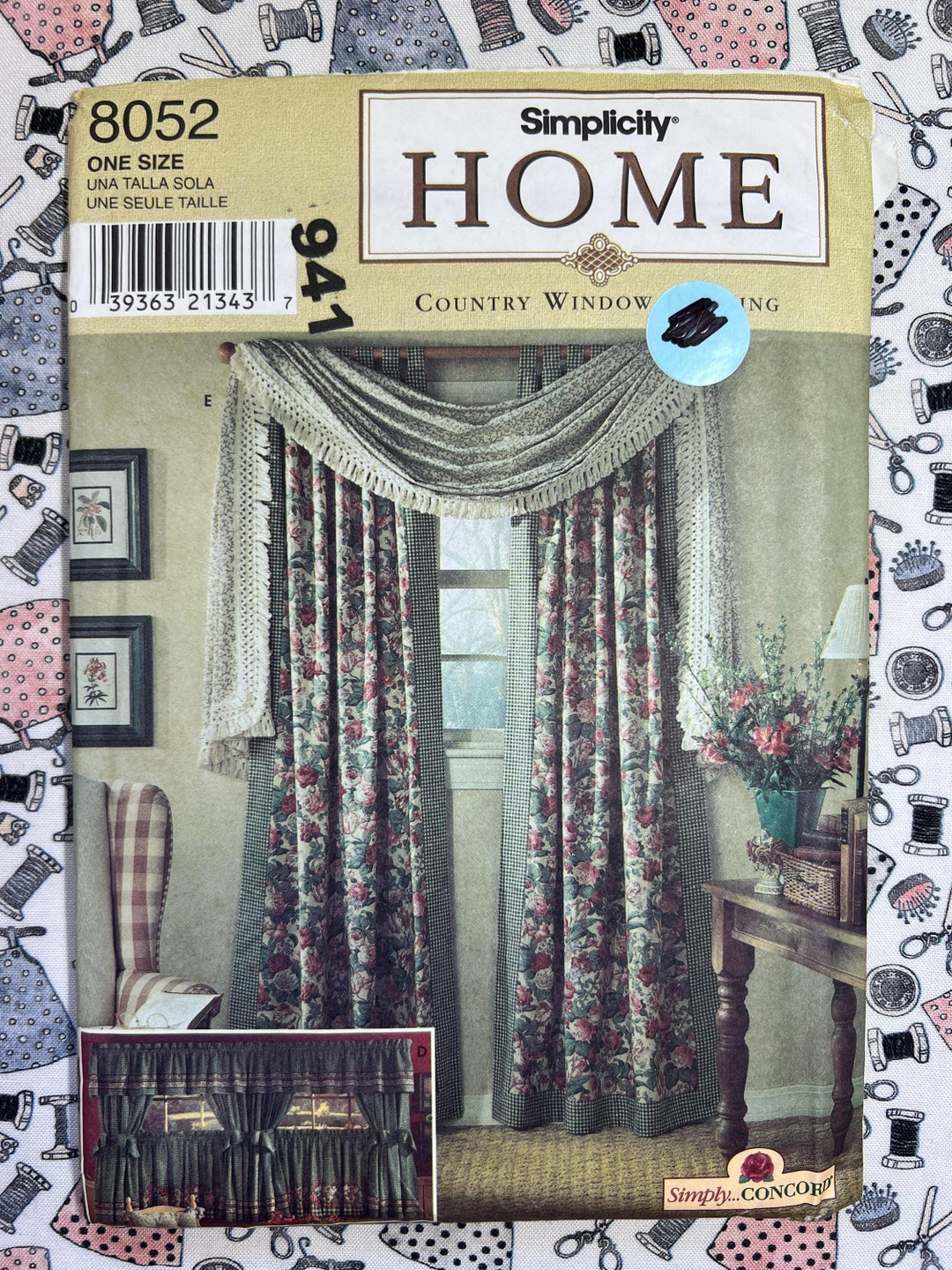 Simplicity Home Sewing Pattern 8052 Window Treatments FF UNCUT - Etsy