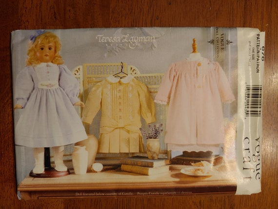 Vogue Doll Collection sewing pattern by Teresa Laymen Design #7442/Doll ...