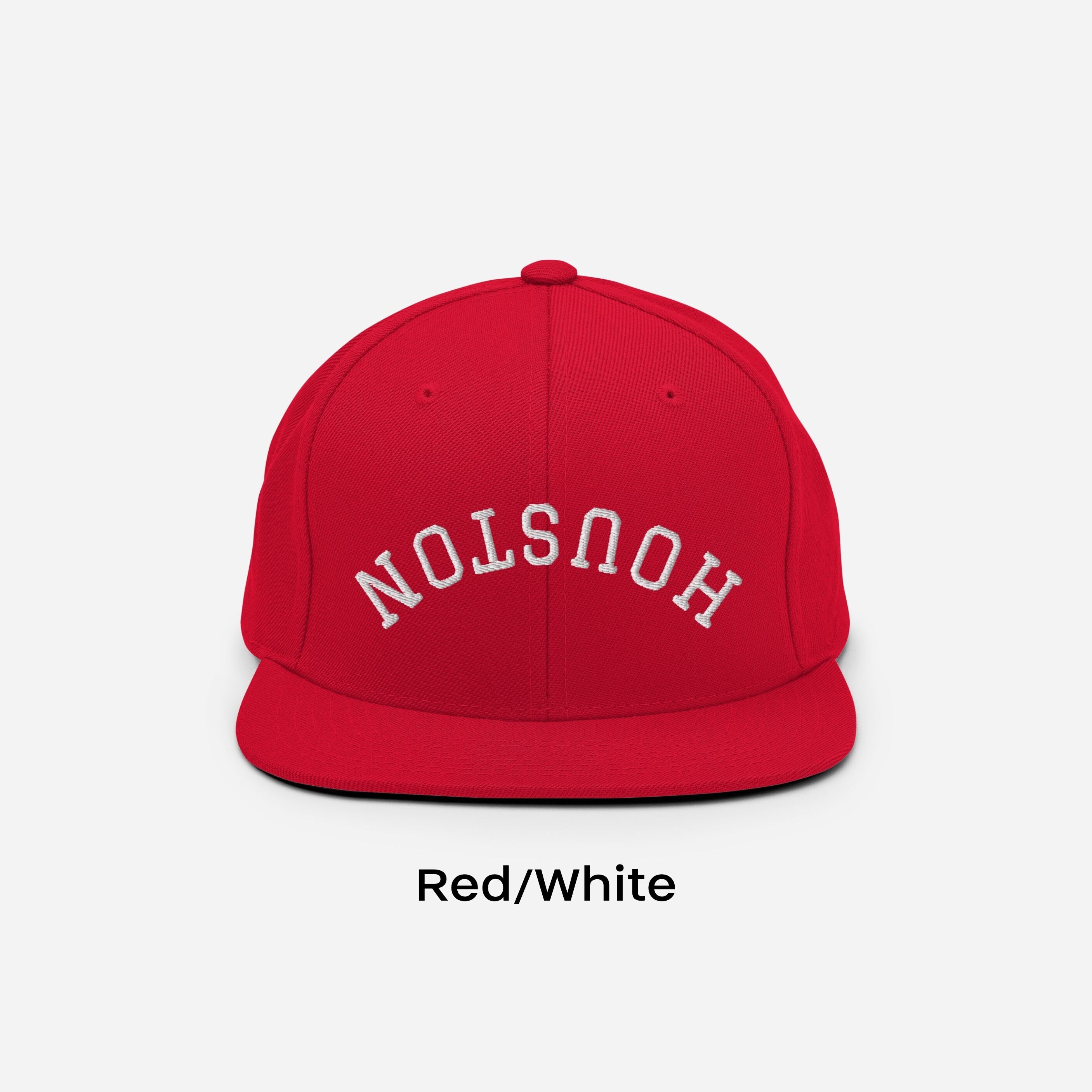 Houston Upside Down Snapback Hat, Houston H Hat, Houston Baseball Cap ...