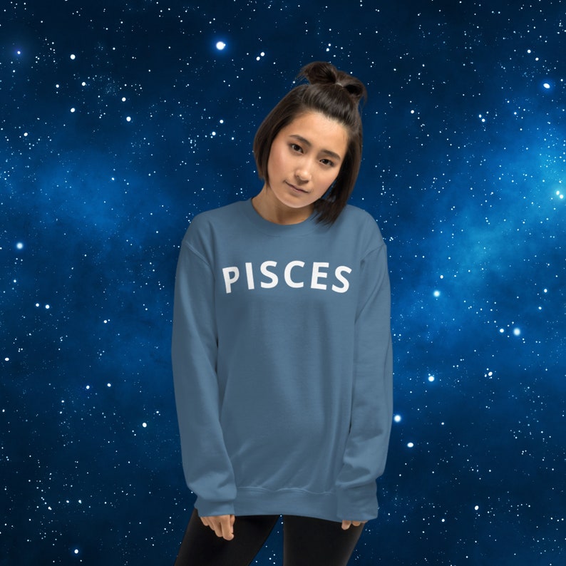 Pisces Sweatshirt Pisces Sweater Pisces Shirt Zodiac Sign - Etsy