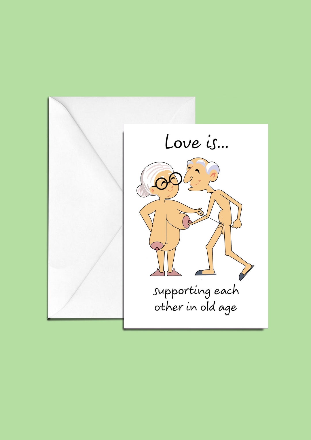 Love Is Supporting Each Other In Old Age Etsy Uk
