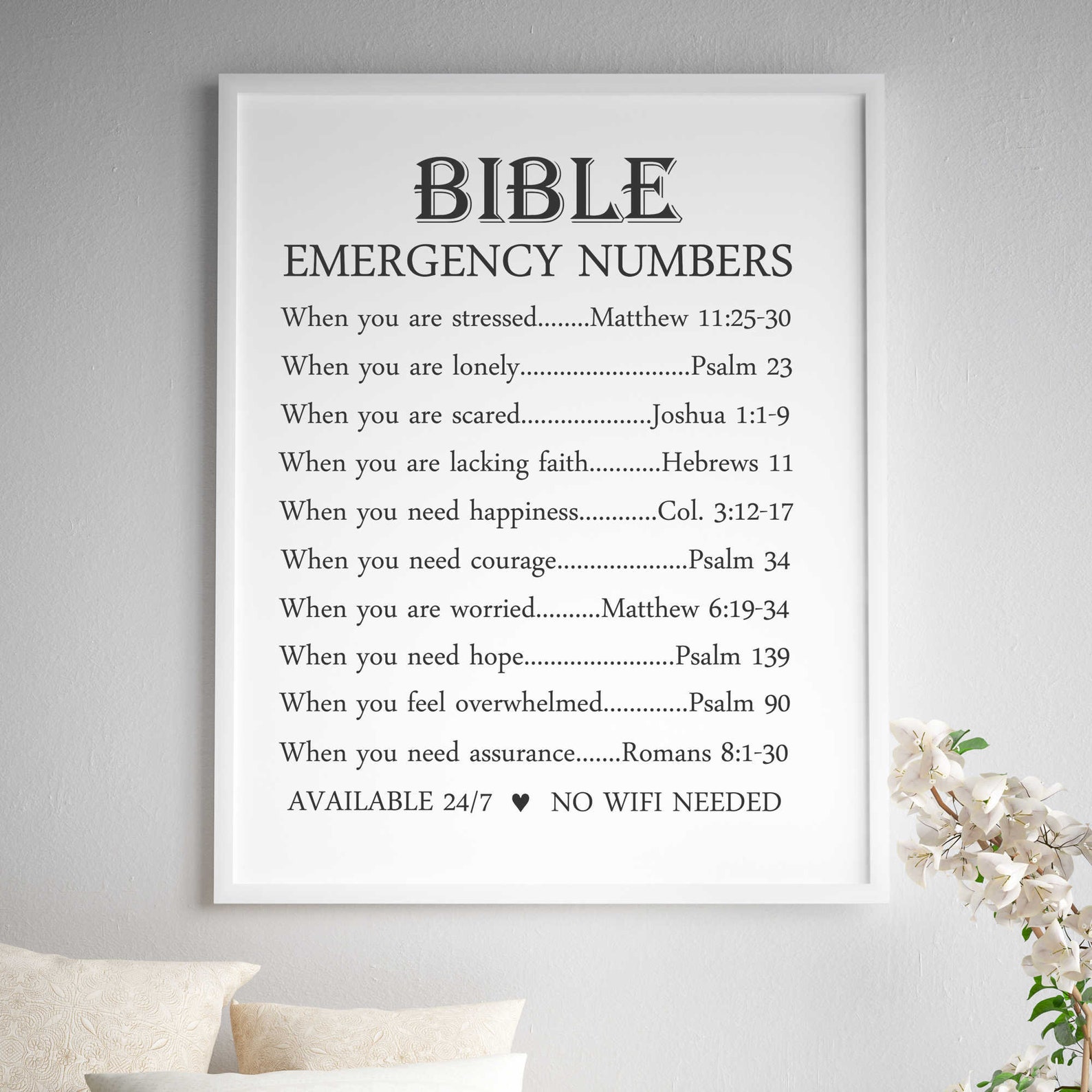 Bible Emergency Numbers, Best Christian Art, Give It to God, Don't Lose ...