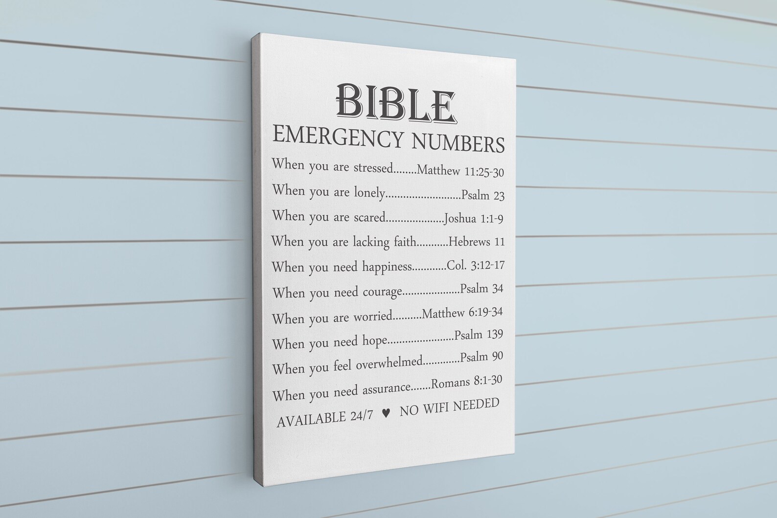 Bible Emergency Numbers, Best Christian Art, Give It to God, Don't Lose ...