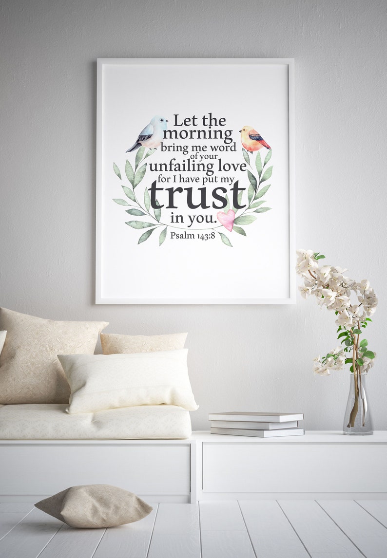 Watercolor Painting Bible Verse Wall Art Preppy Wall Art for - Etsy