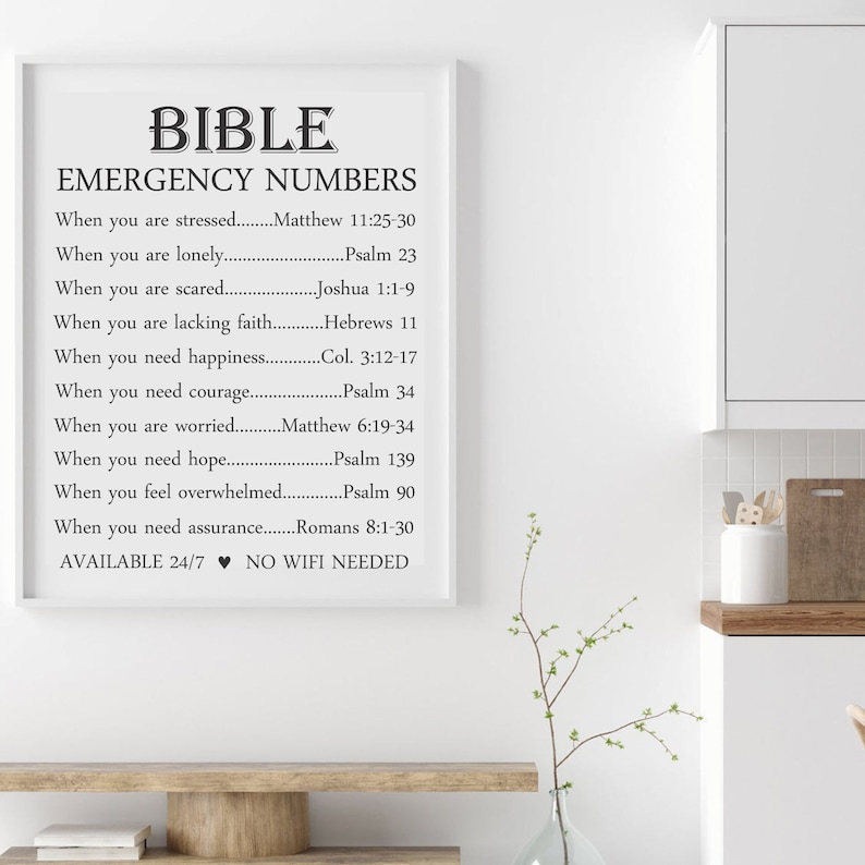Bible Emergency Numbers, Best Christian Art, Give It to God, Don't Lose ...