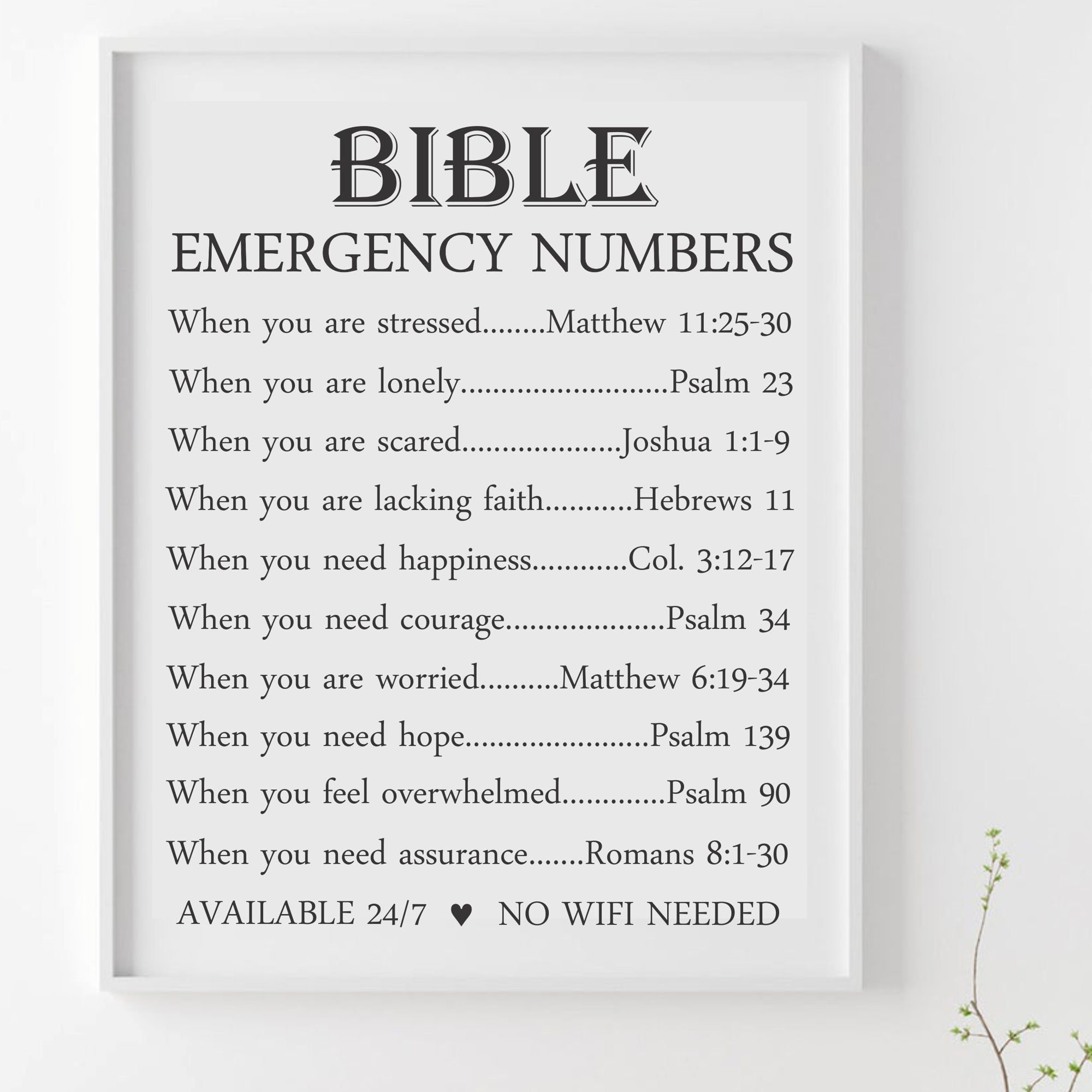 Bible Emergency Numbers, Best Christian Art, Give It to God, Don't Lose ...