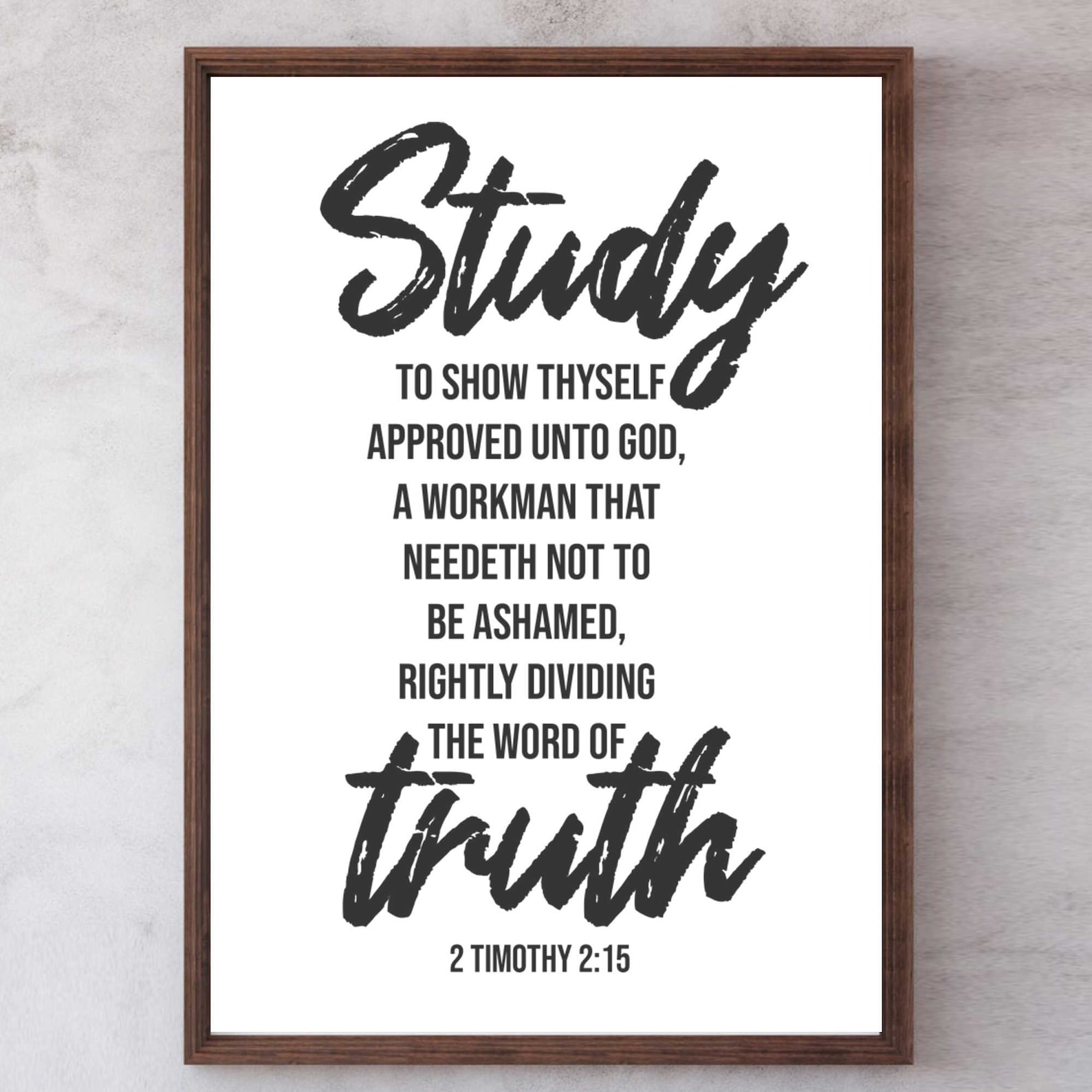 Christian Student Study to Show Thyself Approved Unto God 2 | Etsy