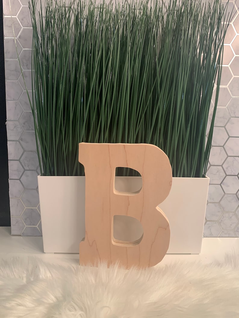 B Wooden Block Letter - Etsy