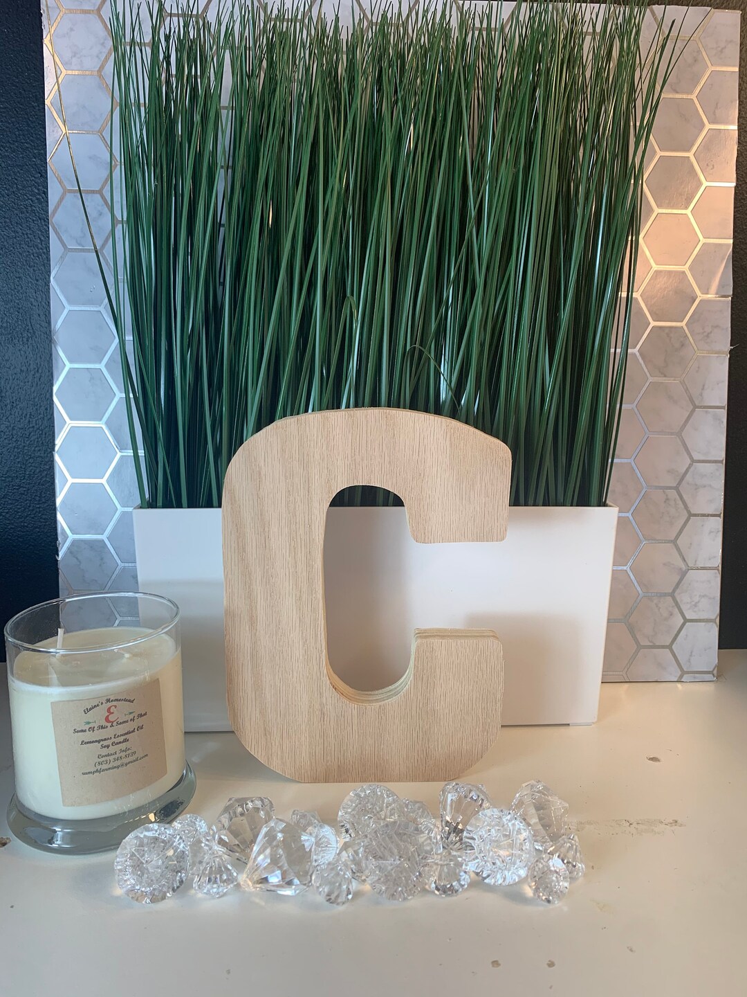 C- Wooden Block Letter - Etsy