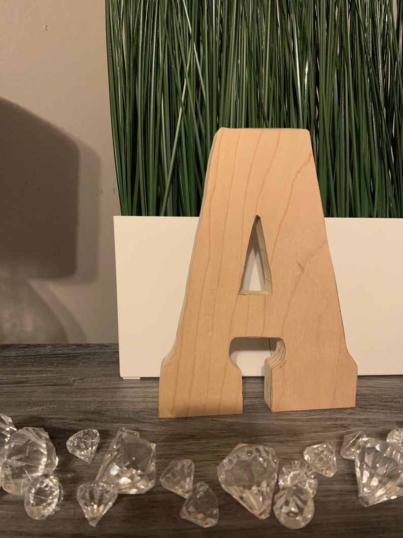 A- Wooden Block Letter - Etsy