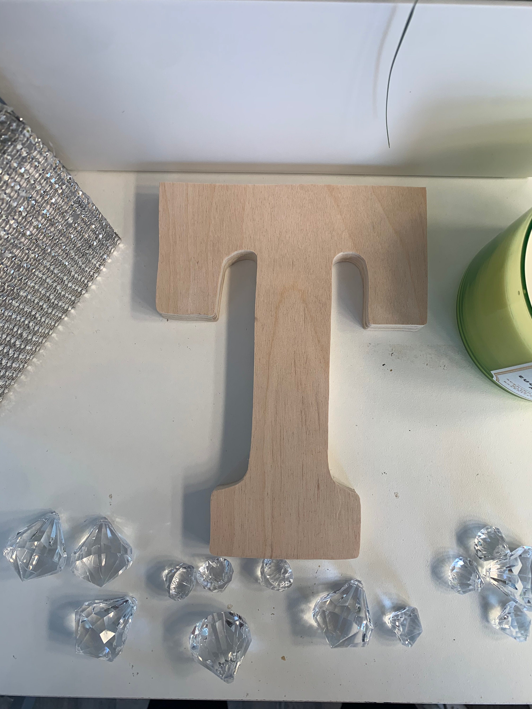 T- Wooden Block Letter - Etsy