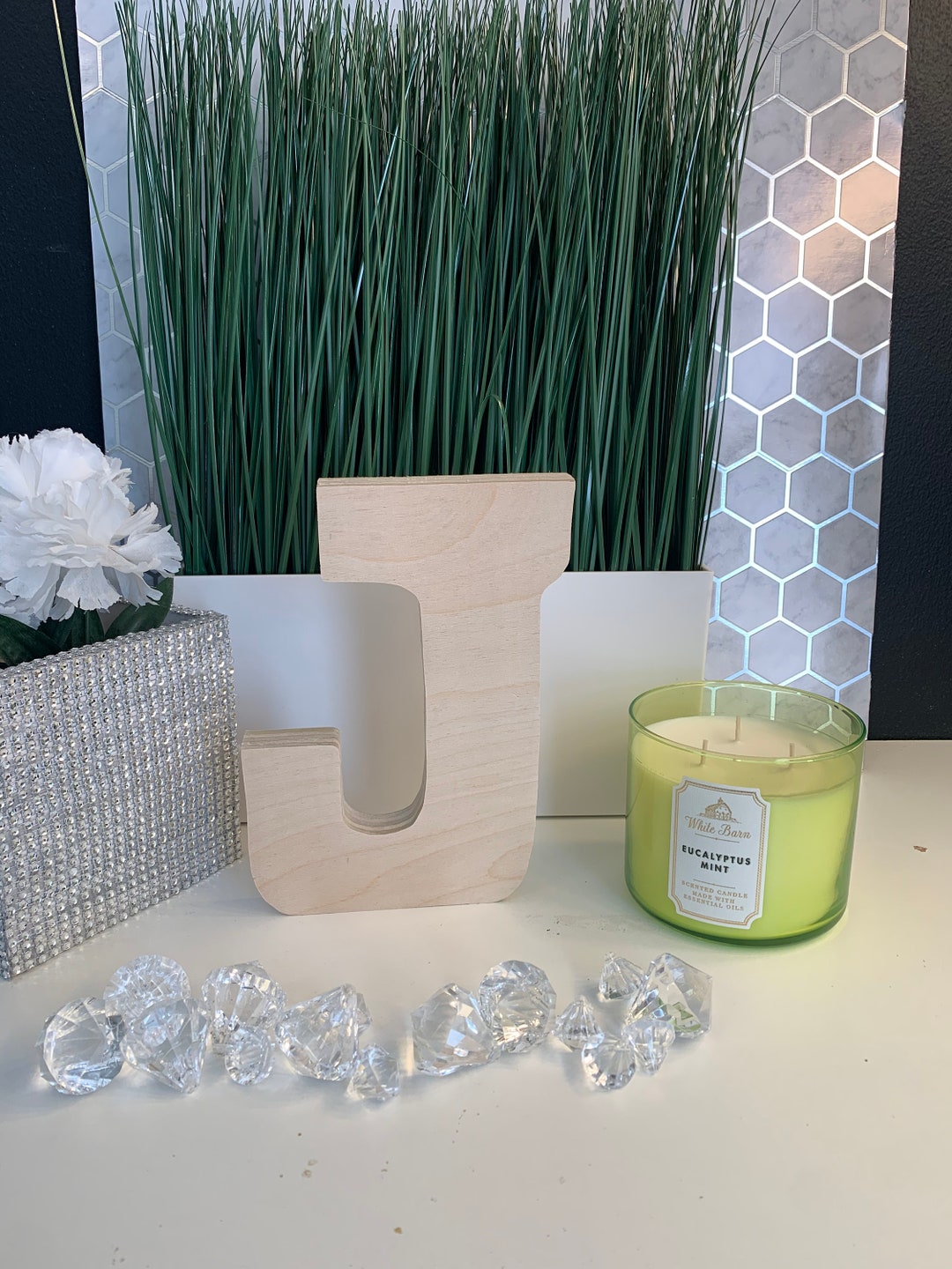 J- Wooden Block Letter - Etsy