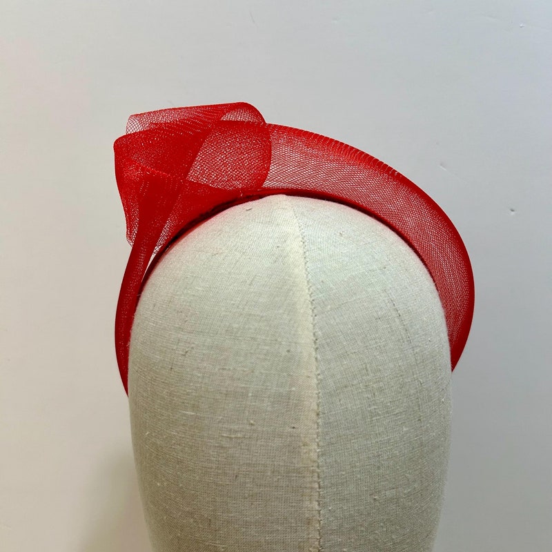 Red Fascinator - Etsy
