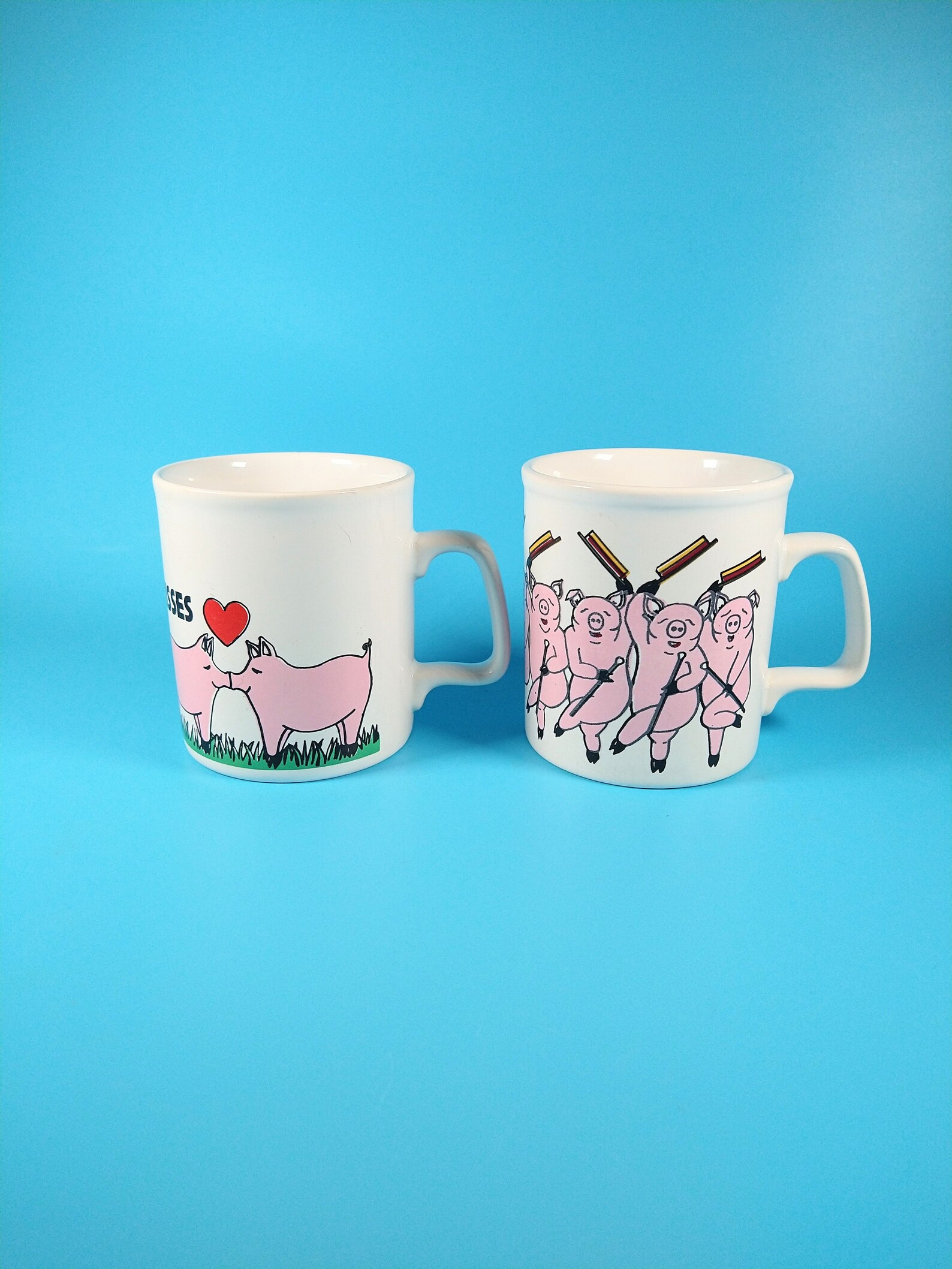 Kiln Craft Pigs Coffee Mug Coffee Cups With Pigs Made in - Etsy