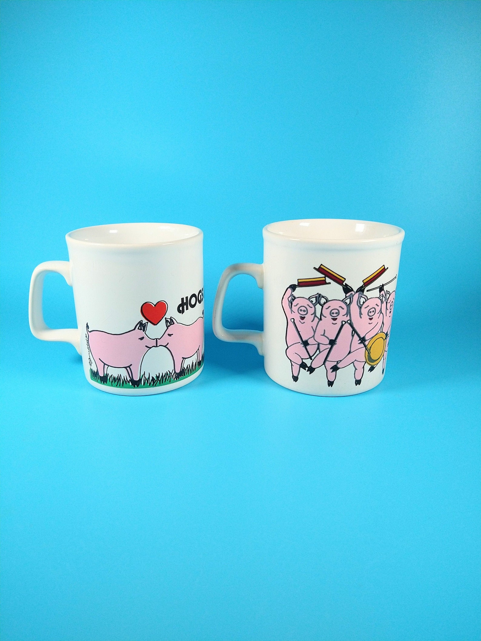 Kiln Craft Pigs Coffee Mug, Coffee Cups With Pigs, Made in England ...