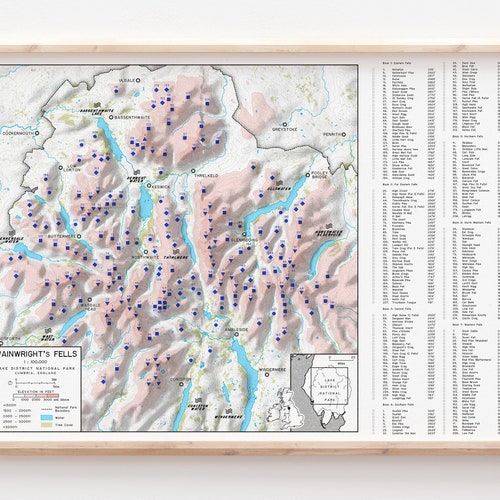 Lake District Mountains / Fells Print / Poster - Etsy UK