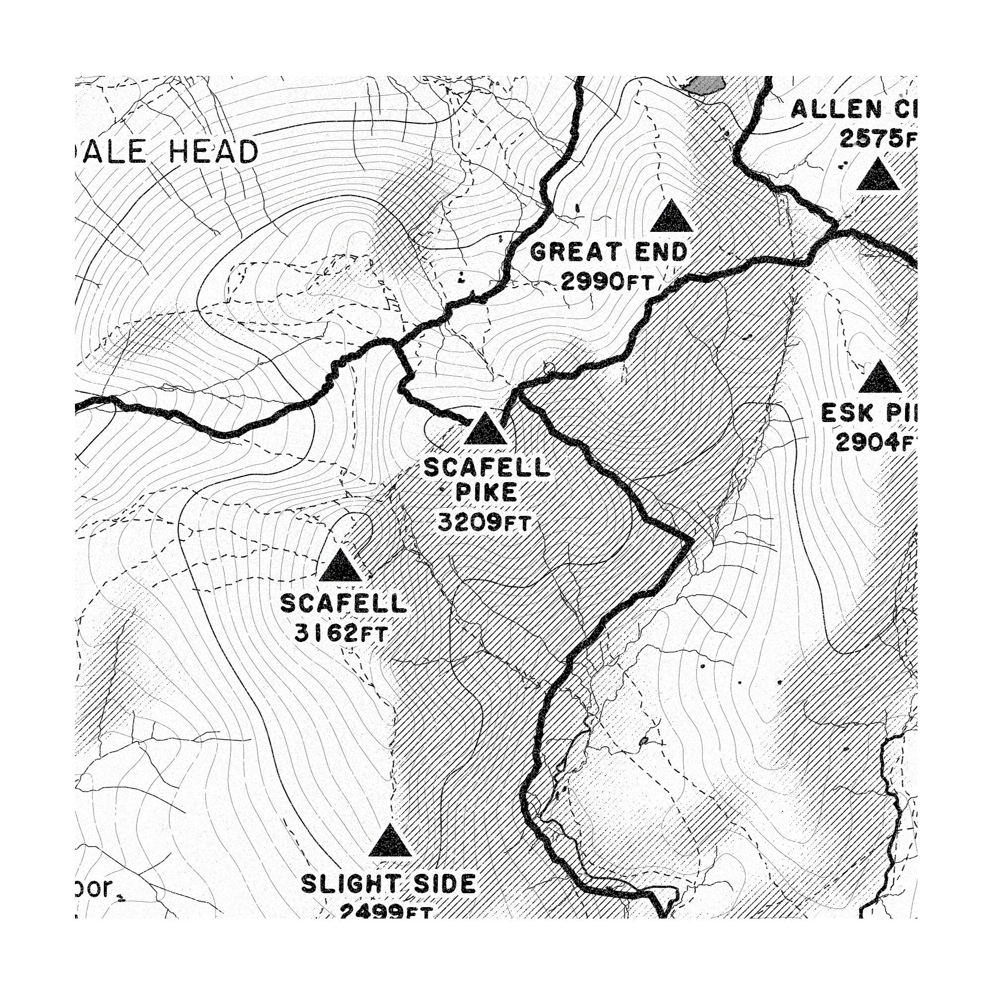 SCAFELL PIKE - Lake District National Park, England, UK - Mountain ...