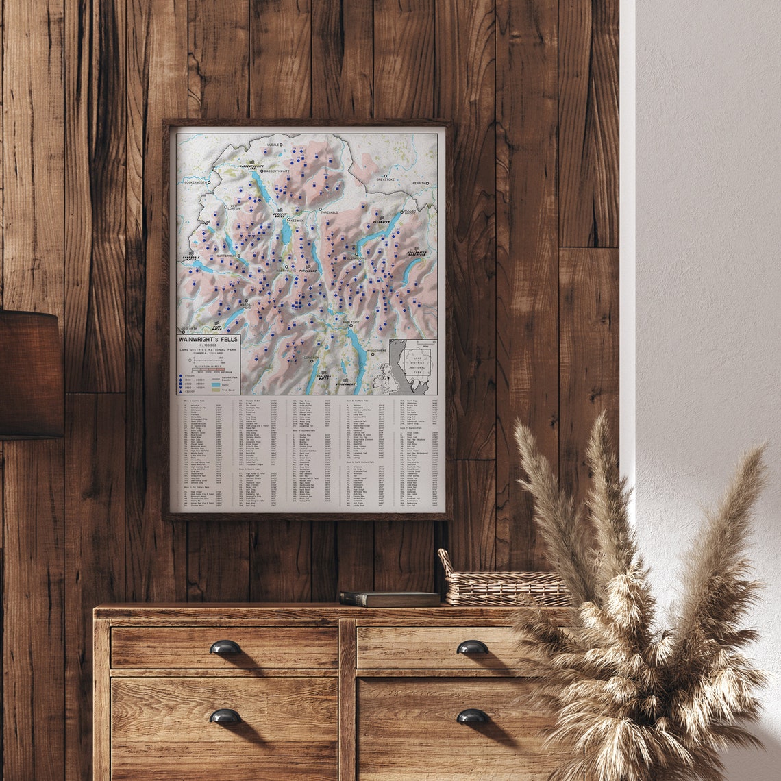 WAINWRIGHT'S Lakeland Fells - Colour - Lake District National Park ...