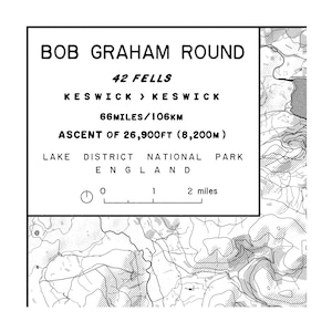 Bob Graham Round With Route Profile - Lake District, England, UK ...