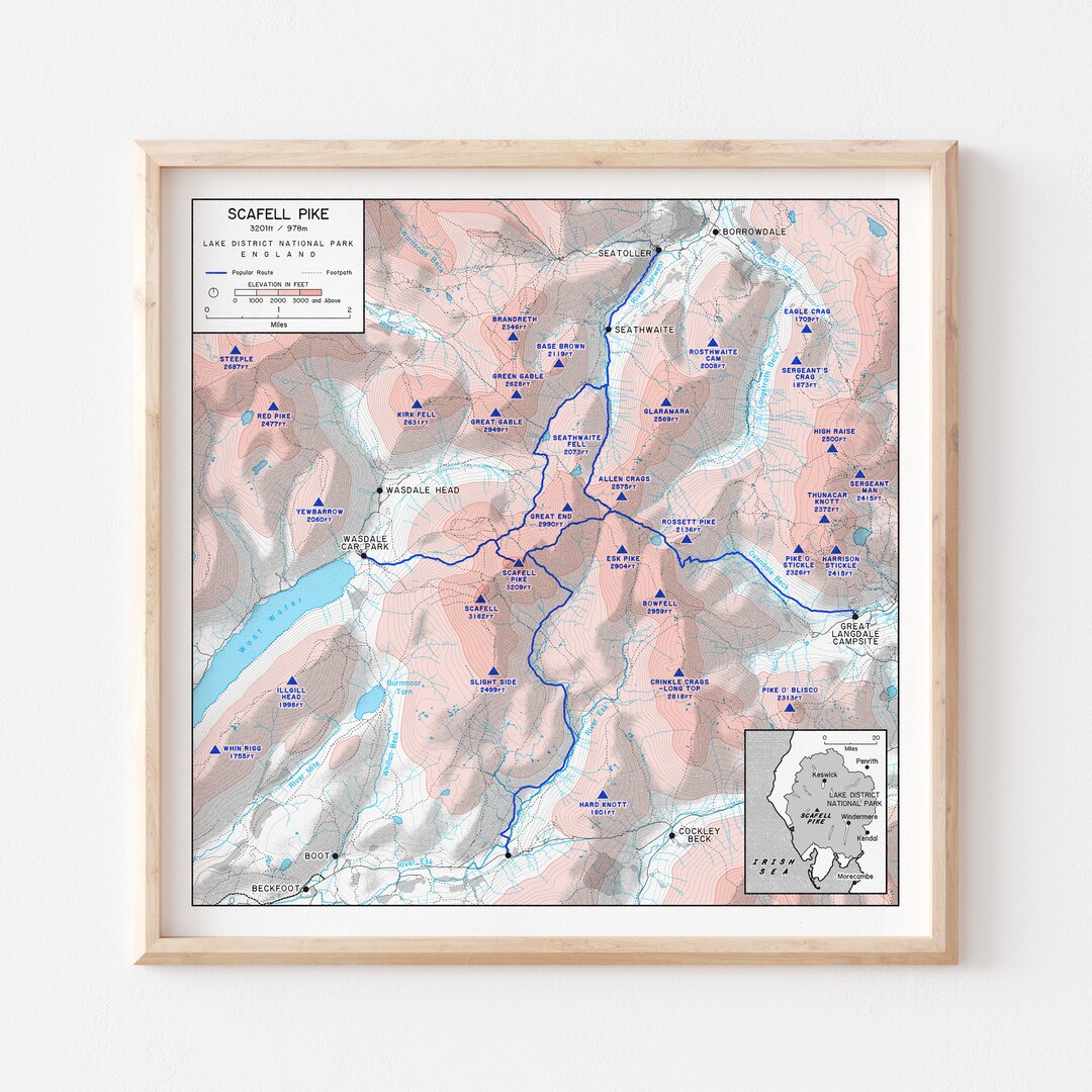 SCAFELL PIKE - Colour - Lake District National Park, England, UK ...