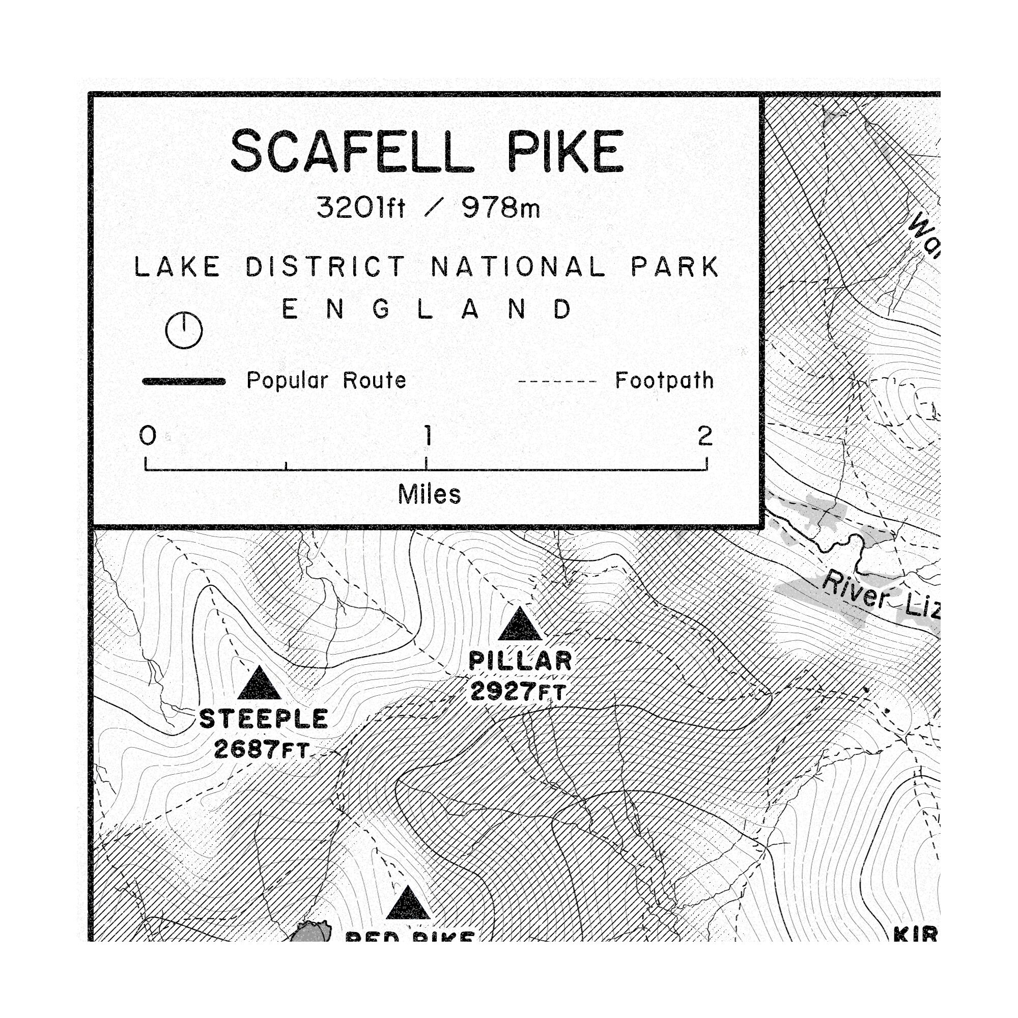 SCAFELL PIKE - Lake District National Park, England, UK - Mountain ...