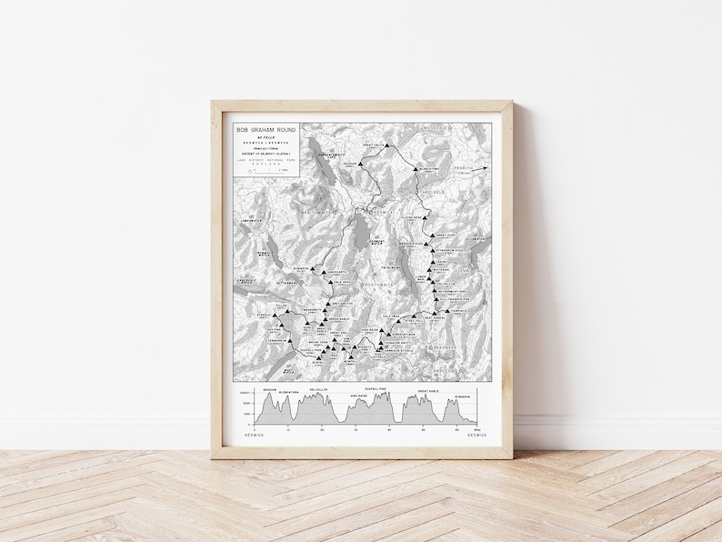 Bob Graham Round With Route Profile - Lake District, England, UK ...