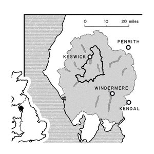 Bob Graham Round Isometric - Lake District, England, UK - Hiking Trail ...