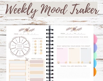 Weekly Mood Tracker - Etsy