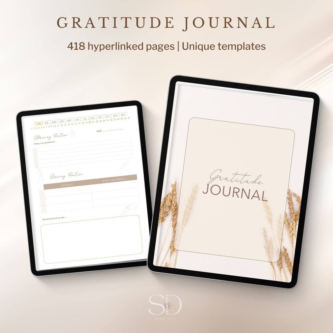 Digital Gratitude Journal | Digital Journal | Mindfulness Journal ...