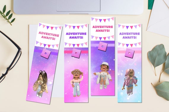 Roblox Bookmark Set Printable Roblox Girls Bookmark 4pcs - Etsy Singapore