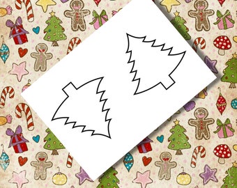 Pine Tree Template | Etsy