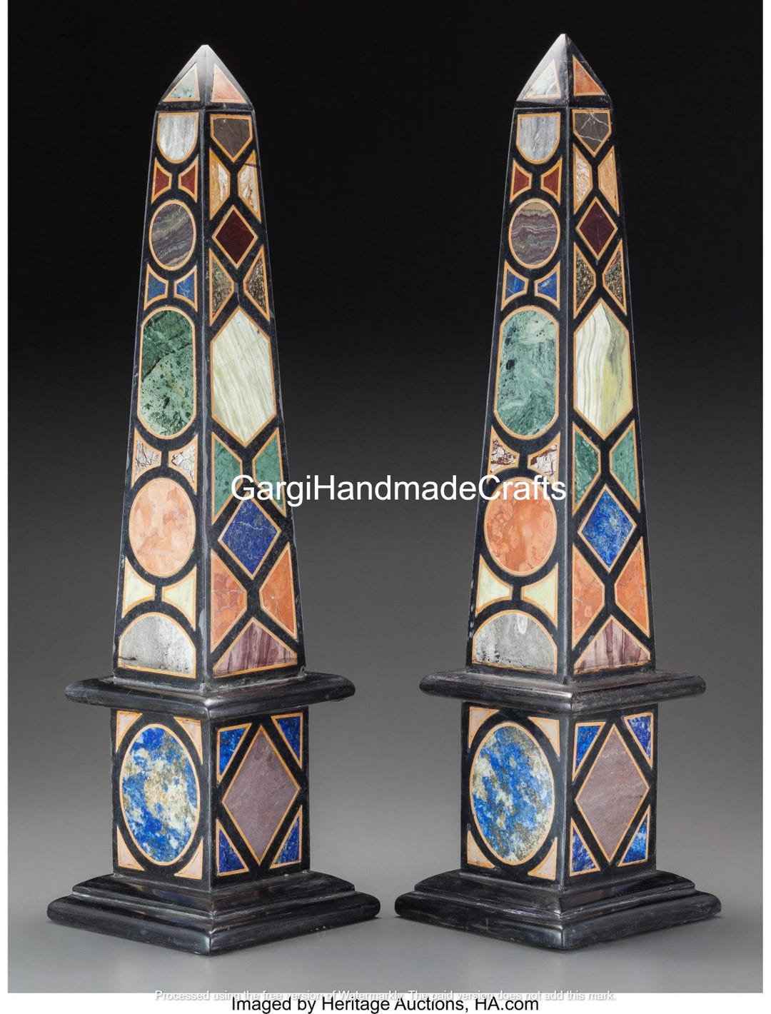 Handcrafted Gemstone Obelisk: Modern Home Decor Centerpiece - Etsy