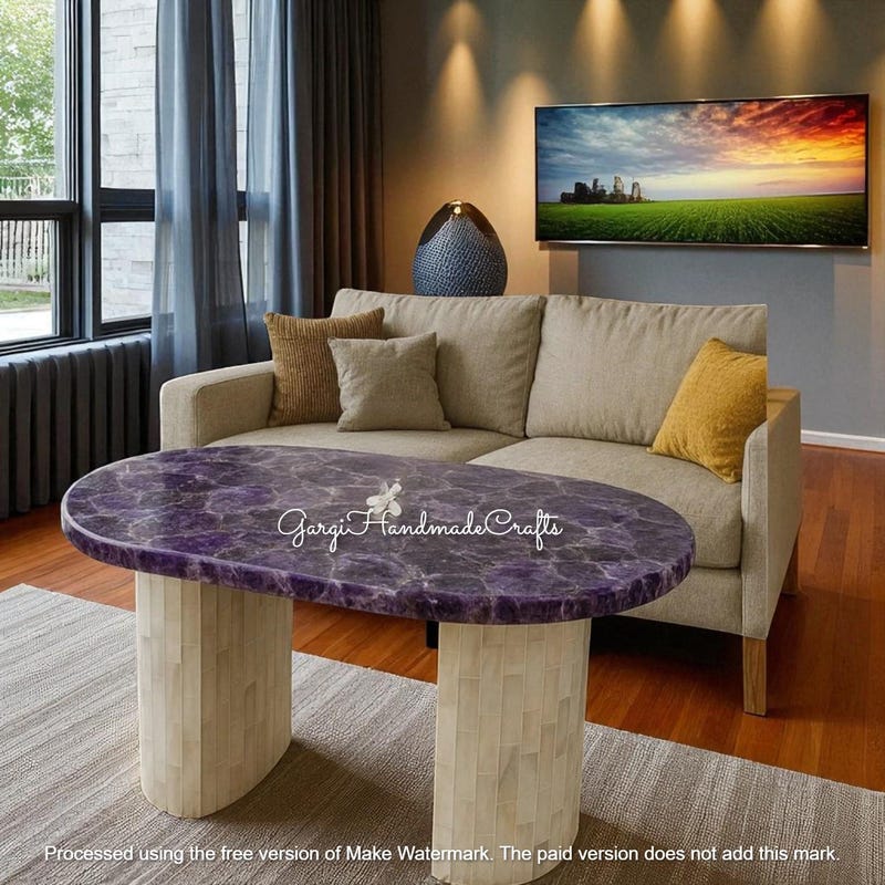 Amethyst Table - Etsy
