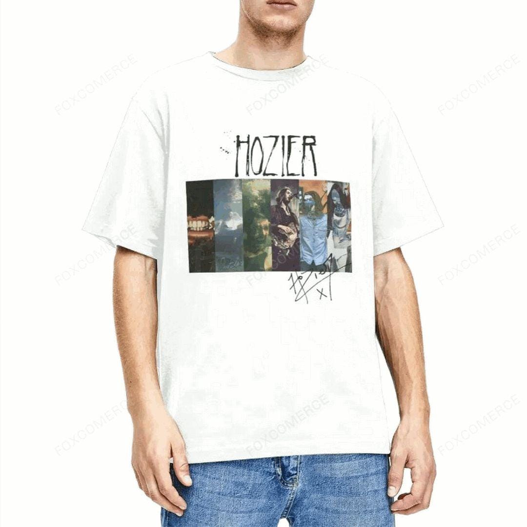 Musician Singer Hozier T-shirt Outfits, 100% Cotton, HP Fan Gift ...
