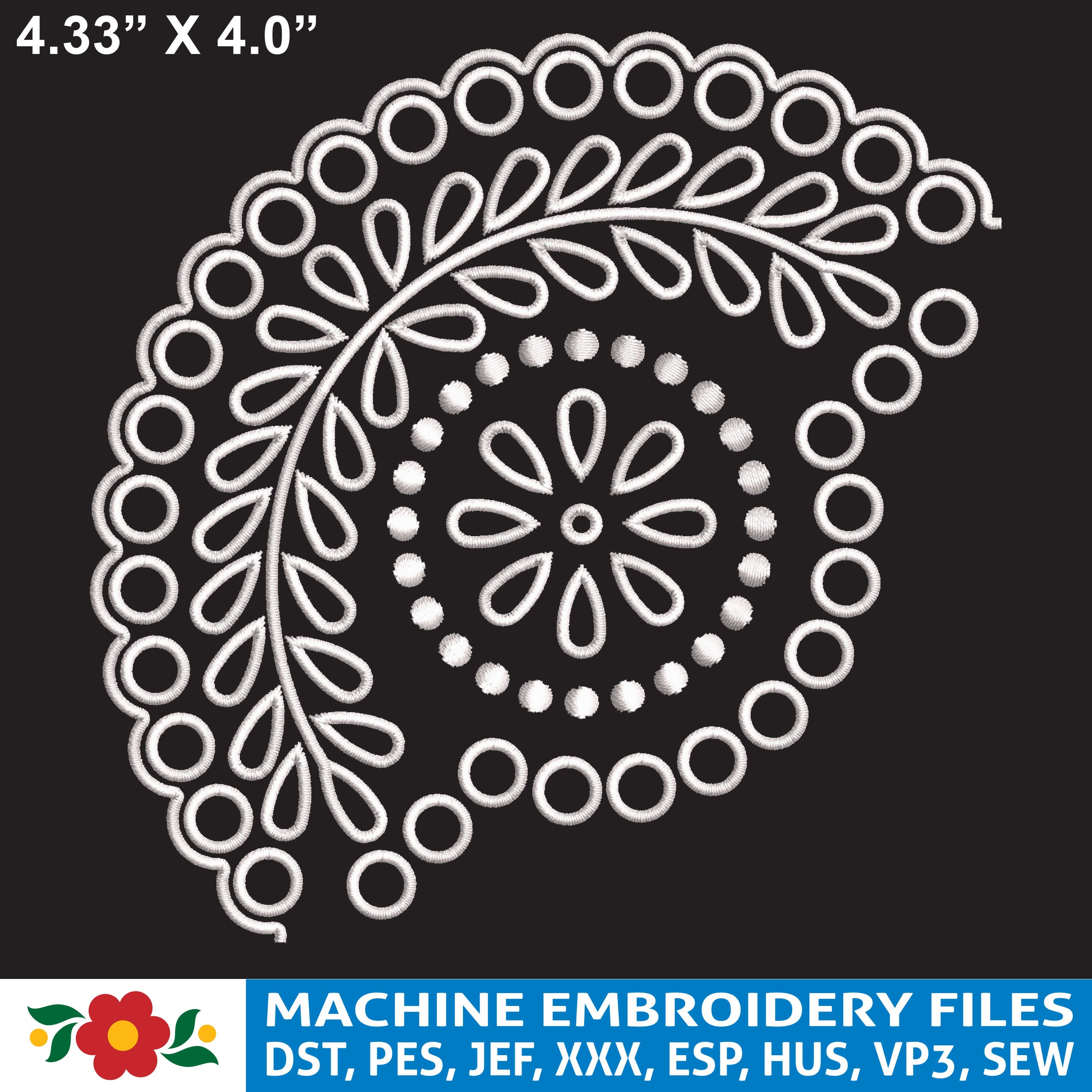 Border Bundle Machine Embroidery Files Hungarian Eyelet Design - Etsy