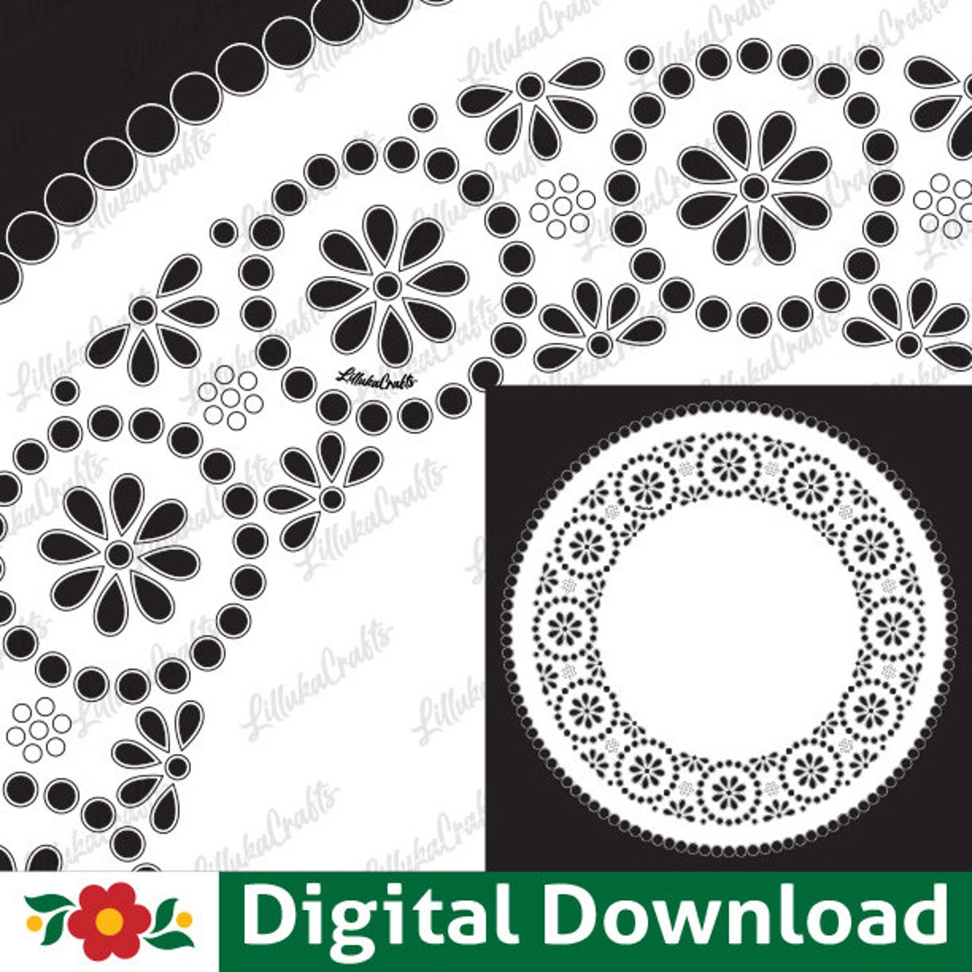 16.6x16.6in Digital File Eyelet Hungarian Embroidery Pattern - Etsy