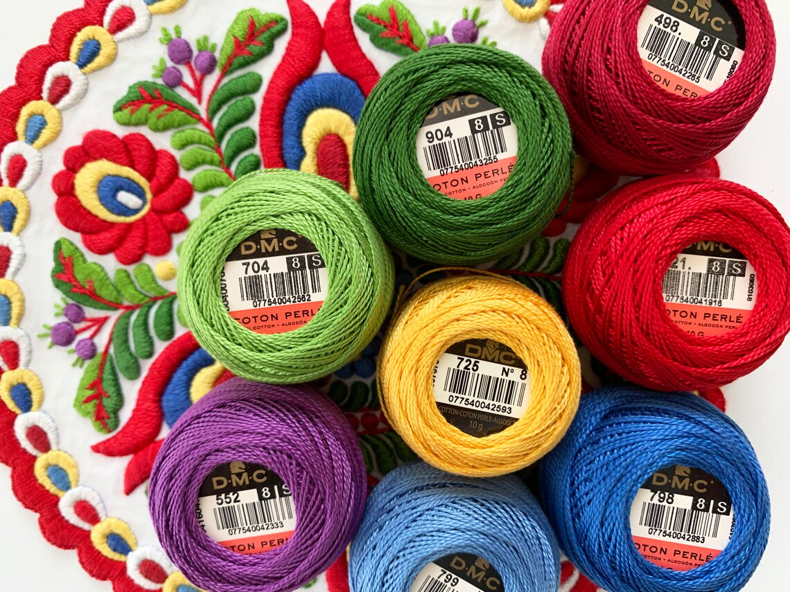 DMC Embroidery Thread Pearl Cotton Size 8 Choose Your Own | Etsy