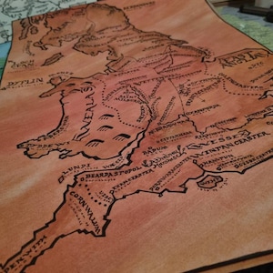 Hand-drawn Map of 'the Last Kingdom' Locations Map - Etsy Canada