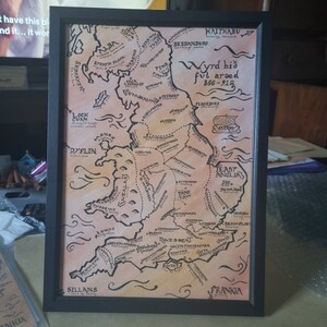 Hand-drawn Map of 'the Last Kingdom' Locations Map - Etsy Canada