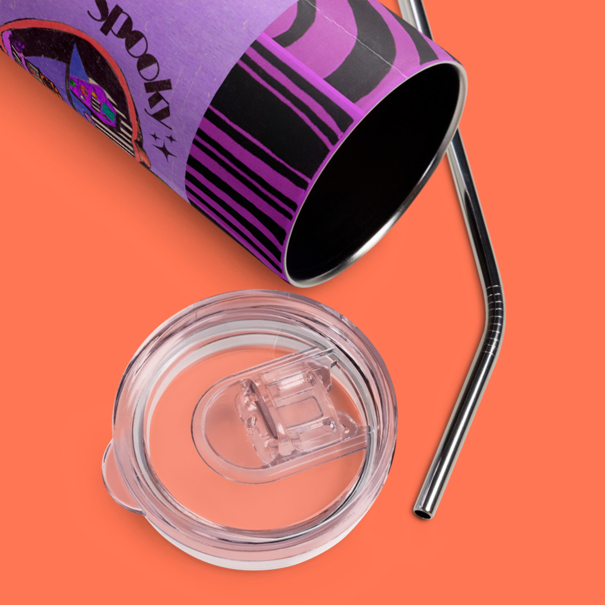 Polly Pocket Spooky Doll House Stainless Steel Tumbler / Tim Burton Art ...