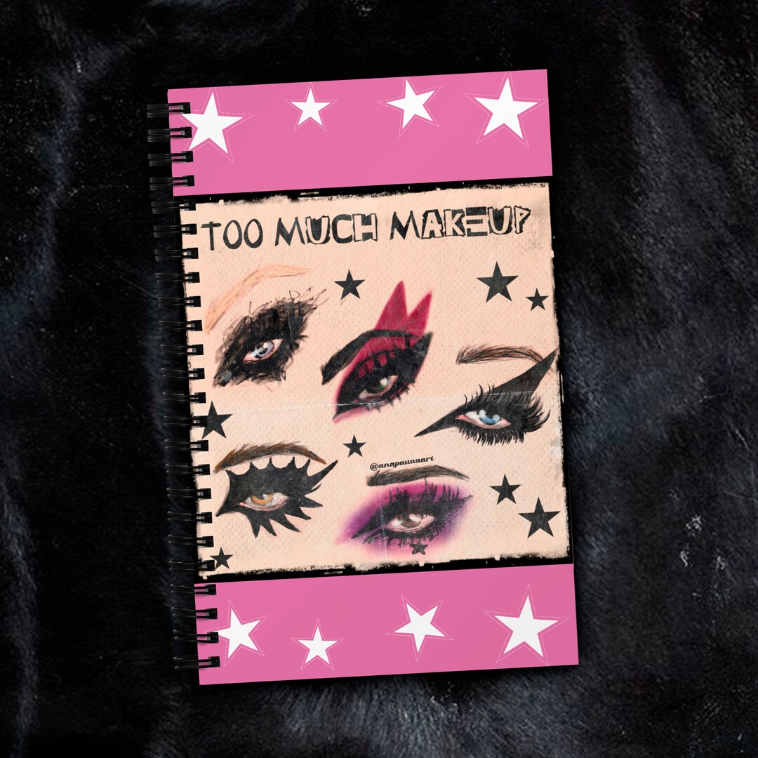 Aesthetic Grunge Journal - Punk Rock Spiral Notebook - Pastel Goth Art ...