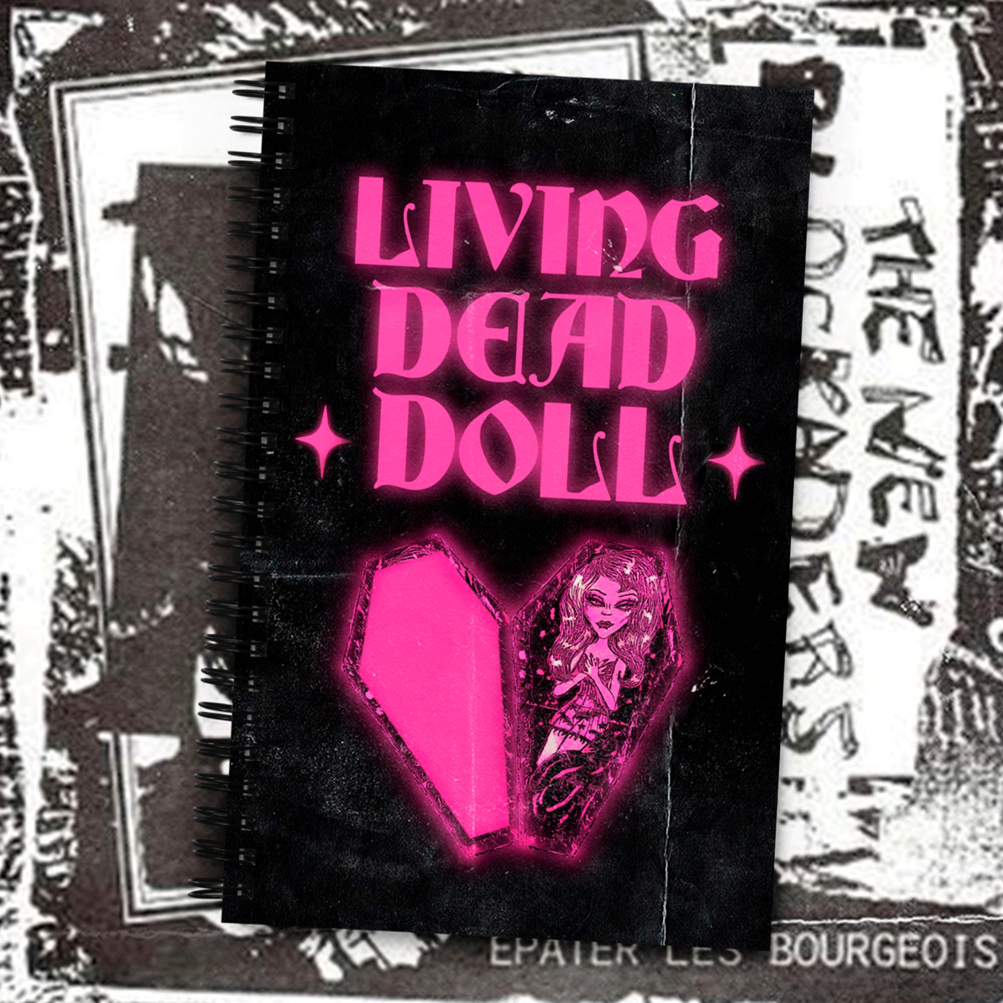 Grunge Aesthetic Pastel Goth Journal Vampire Spiral Notebook Cute ...