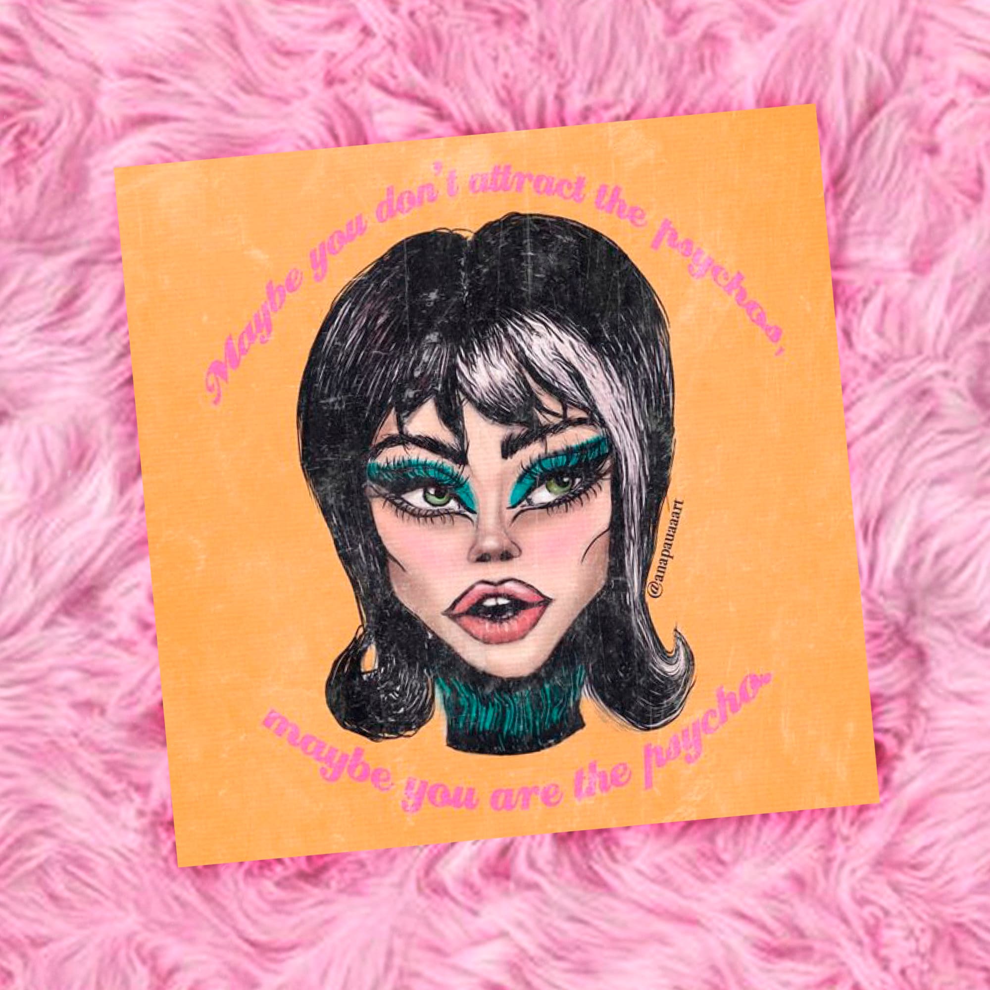 Retro 70s Aesthetic Grunge Girl Canvas Art Print / Alternative Indie ...