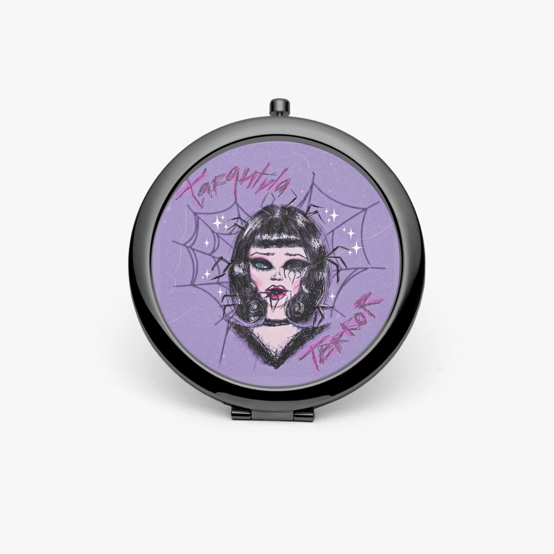 Creepy Cute Pastel Goth Tarantula Terror Pocket Mirror – Vintage ...