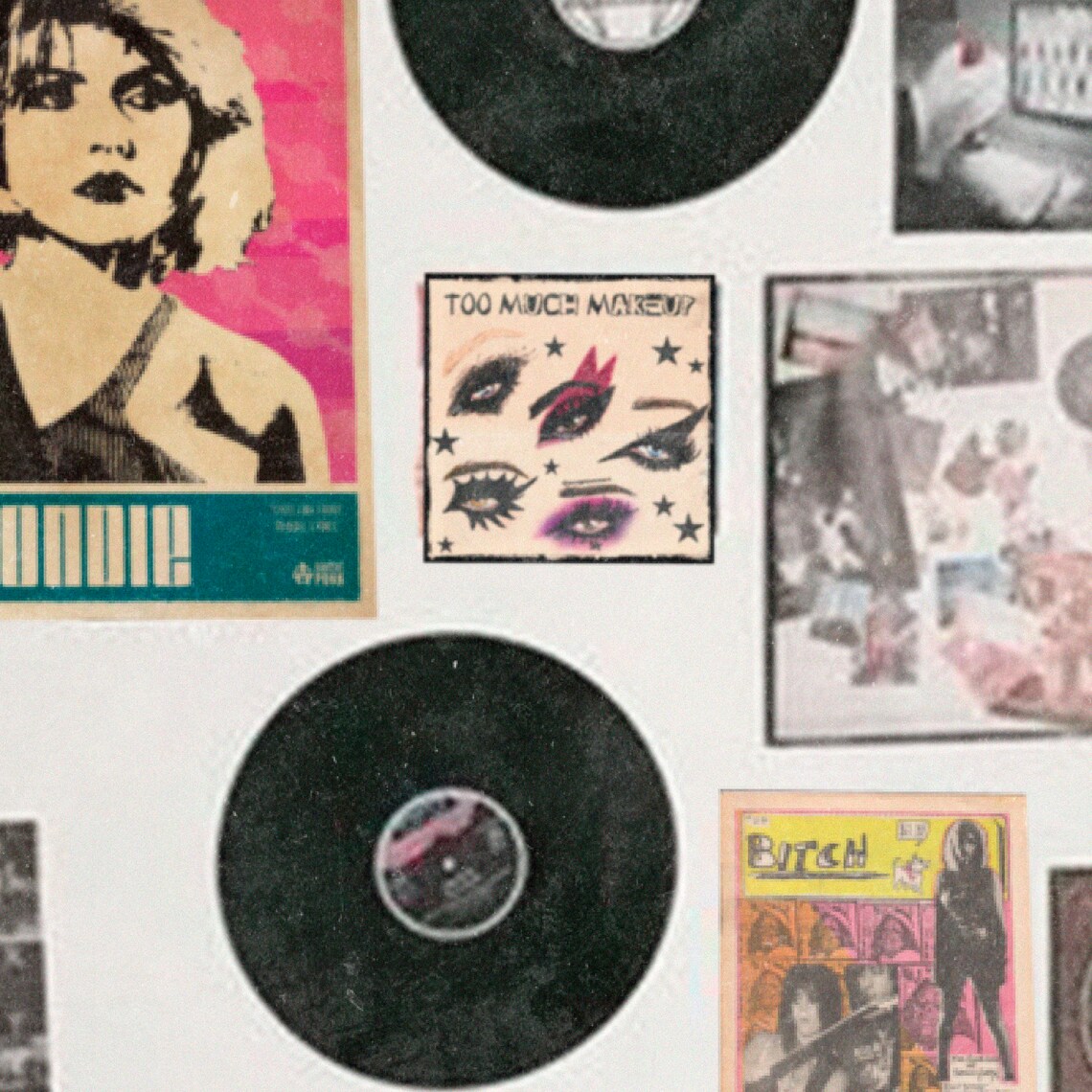 Riot Grrrl 80s Punk Rock Aesthetic Evil Eyes Makeup Drawing - Etsy UK