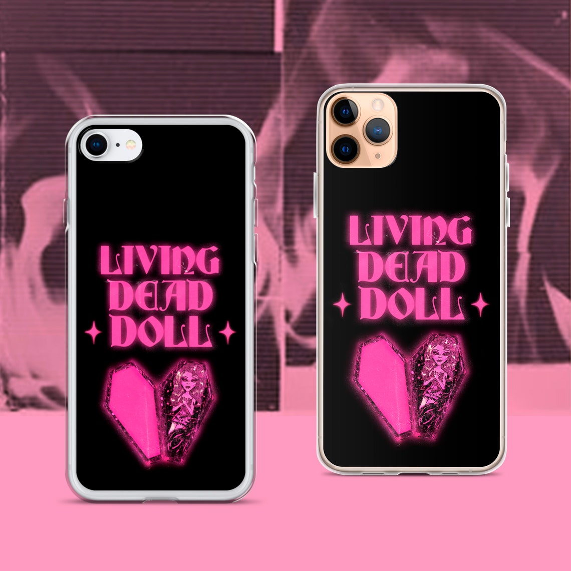 Goth Glam Aesthetic iPhone Case / Coffin Vampire / Girl Neon / Living ...