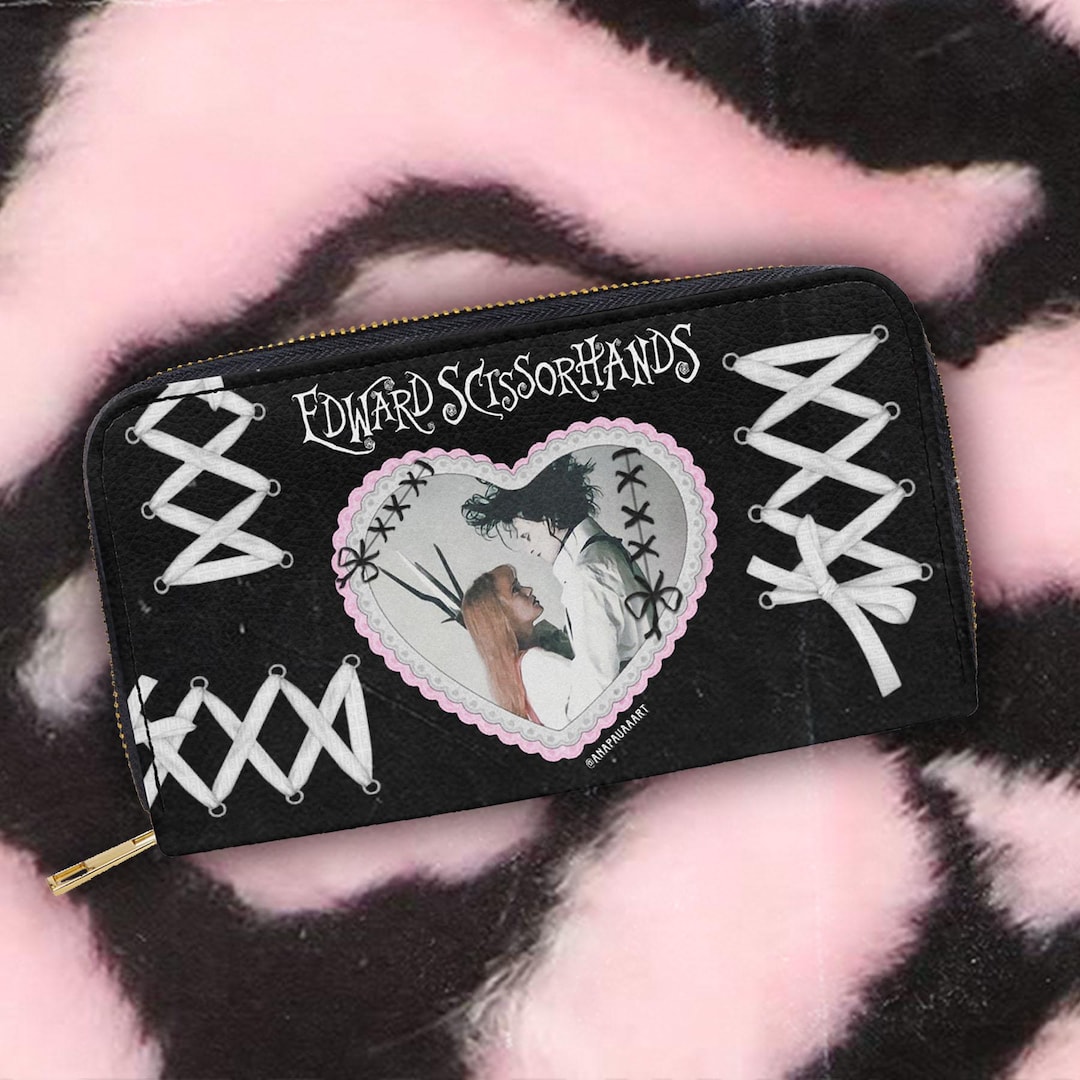 Romantic Goth Edward Scissorhands Long Wallet – Tim Burton Aesthetic ...