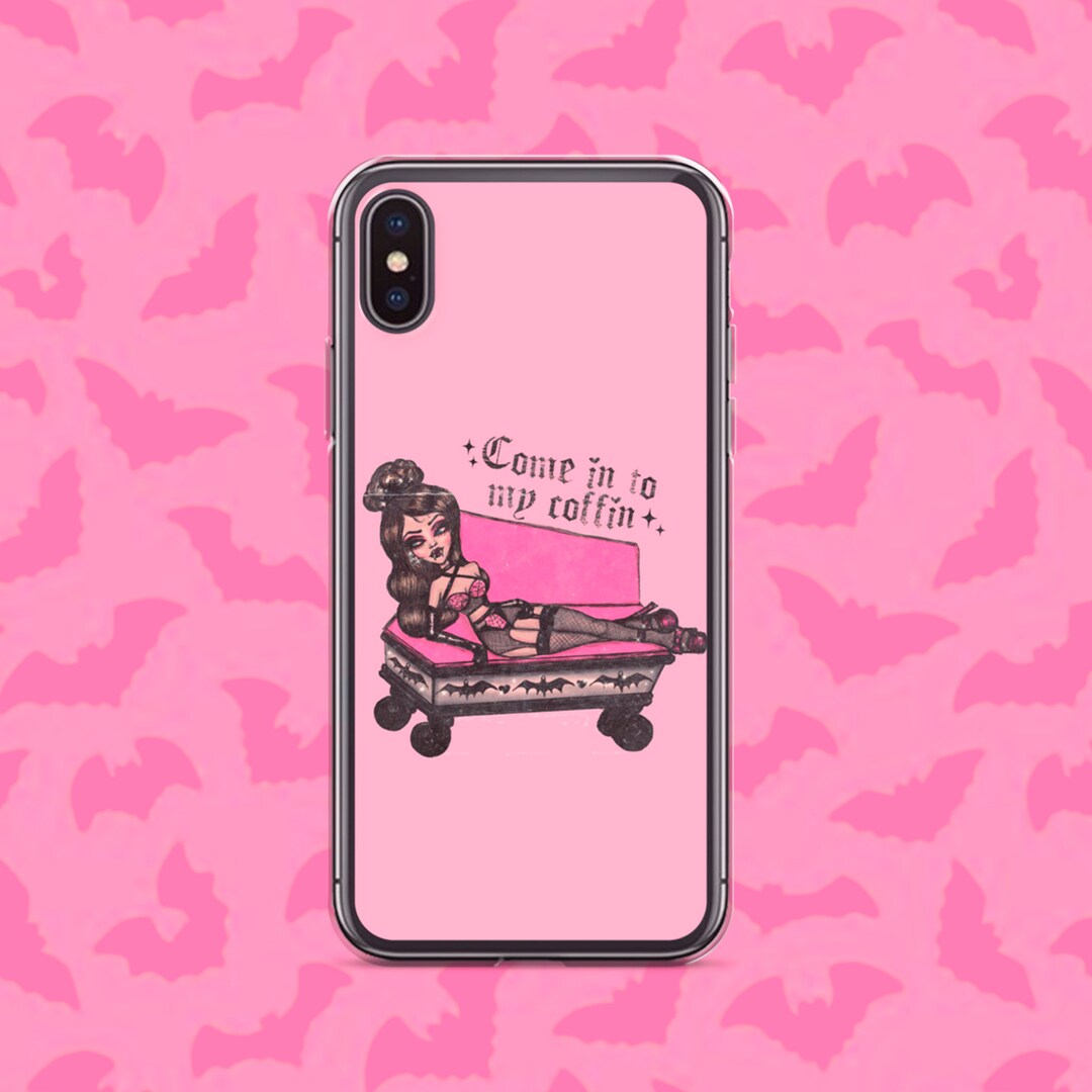 Pastel Goth Vampire Girl Coffin iPhone Case / Creepy Cute / Spooky ...