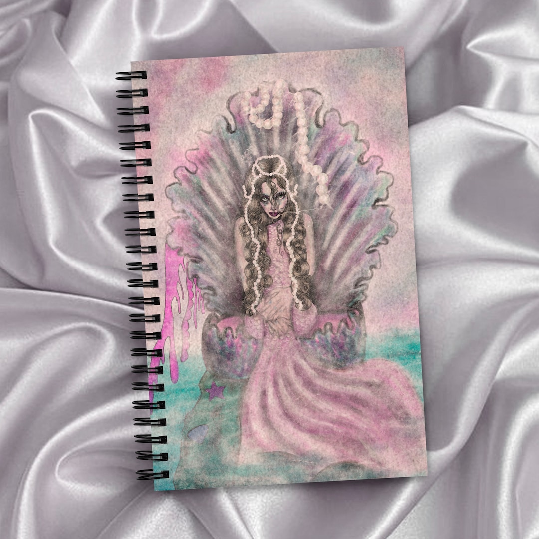 Mermaid Core Aesthetic Notebook / Siren Artwork Sketchbook ...