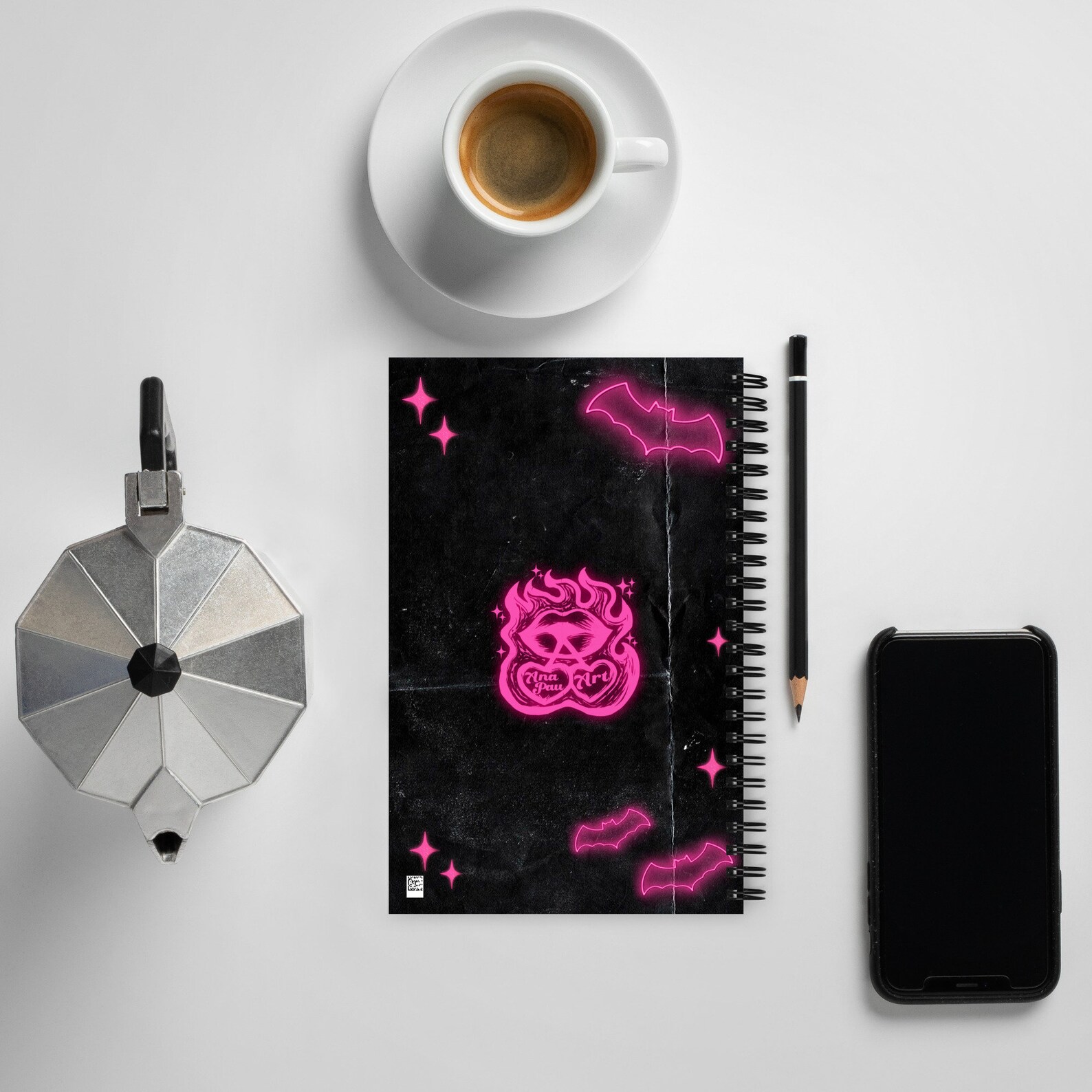 Grunge Aesthetic Pastel Goth Journal Vampire Spiral Notebook Cute ...